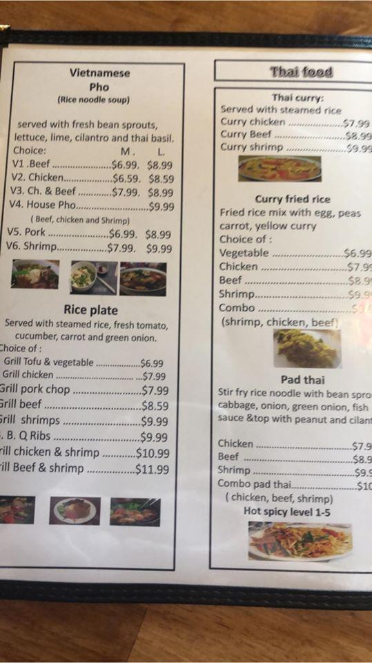 Carta de KT Pho Asian restaurant - Jacksonville, AL, Jacksonville