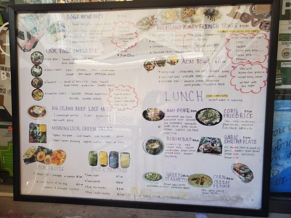 Menu at Goofy Cafe & Dine, Honolulu