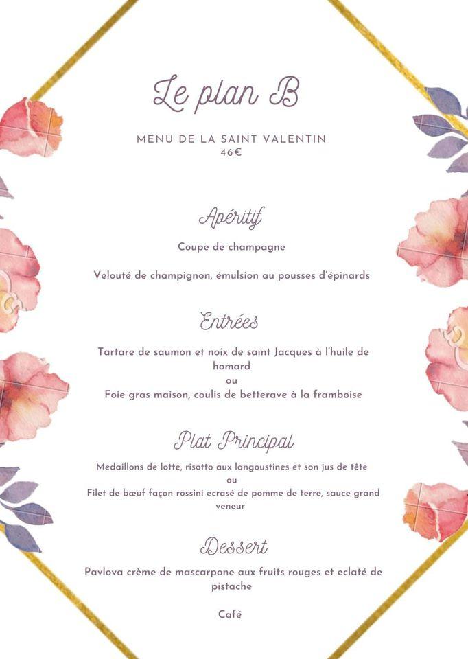 Menu au Le plan b restaurant, Gruissan