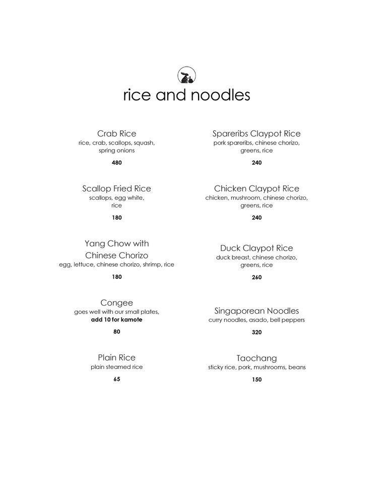 Menu at Moon Rabbit Cafe & Restaurant, San Juan