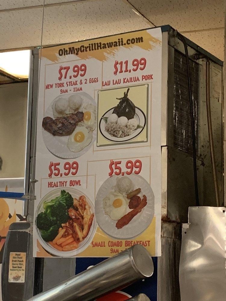 Menu at Oh My Grill - Pearl City BBQ, Pearl City