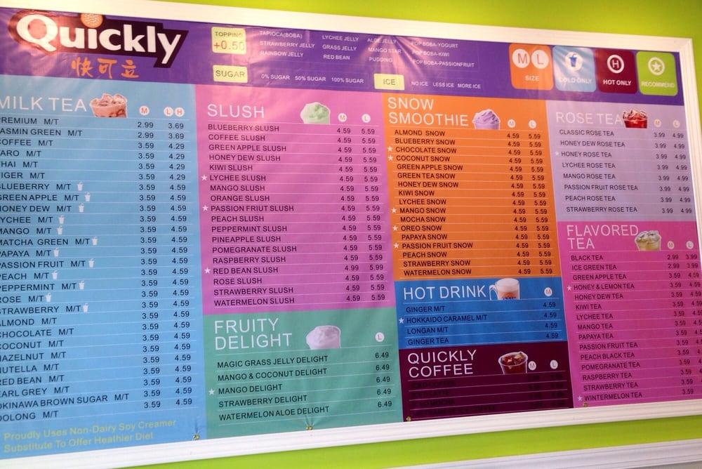 Menu at Quickly pub & bar, Morrisville