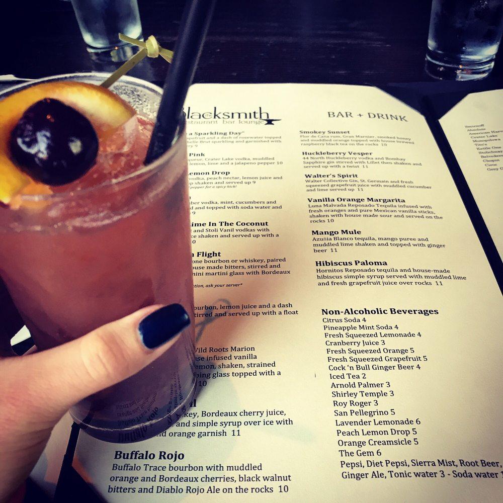 Menu at The Blacksmith Restaurant, Bend