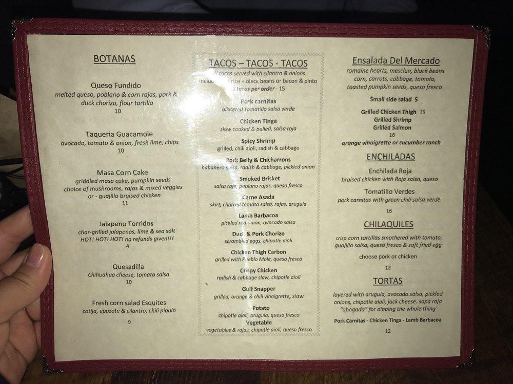 Menu at Taco Diablo pub & bar, Evanston, b Davis St A