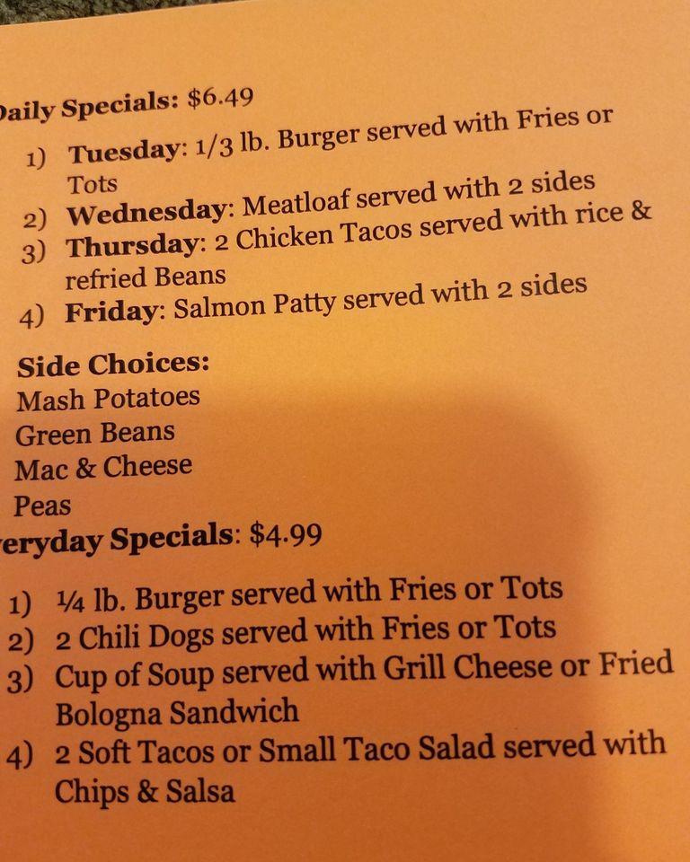 Menu at Two Dads Cafe n Catering, Kingsport