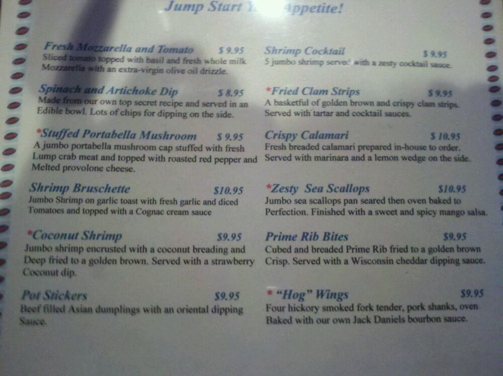 Menu at Applegrill restaurant, Matamoras, Pennsylvania Ave