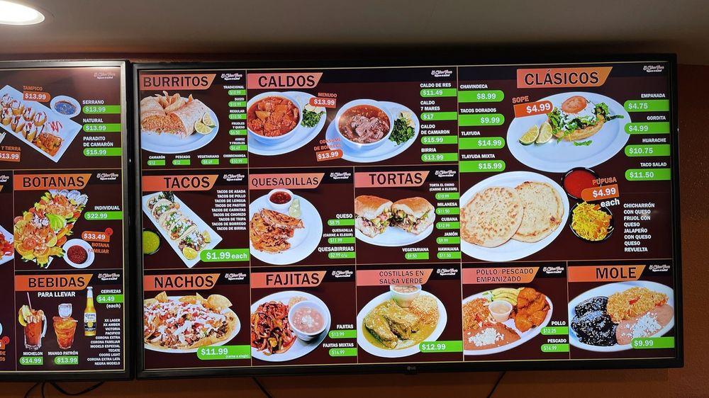 Carta del restaurante El Chino Taqueria y Mariscos (TOWN), Hillsboro ...
