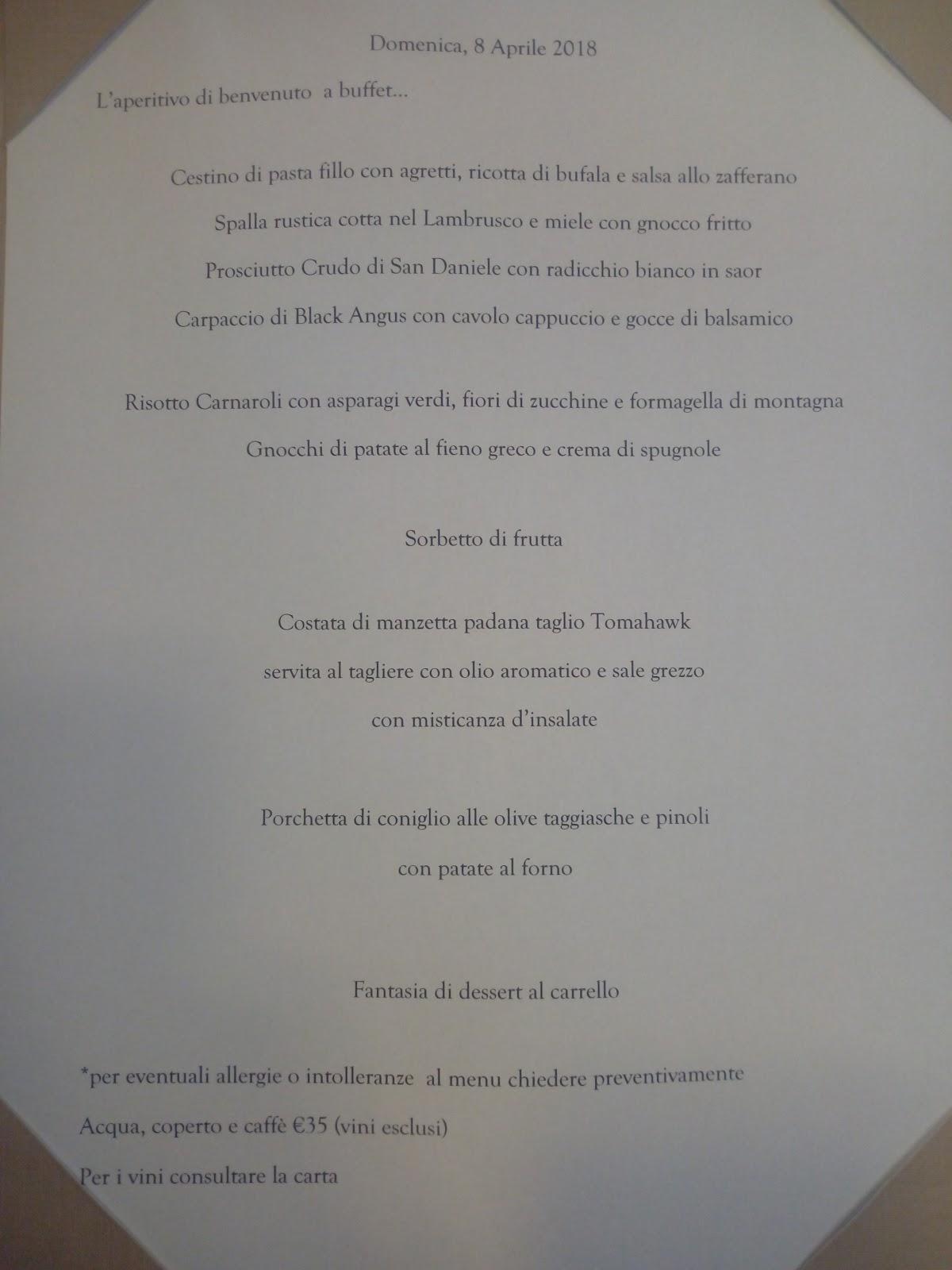 Speisekarte von Antica Trattoria Gianna restaurant, Voltido