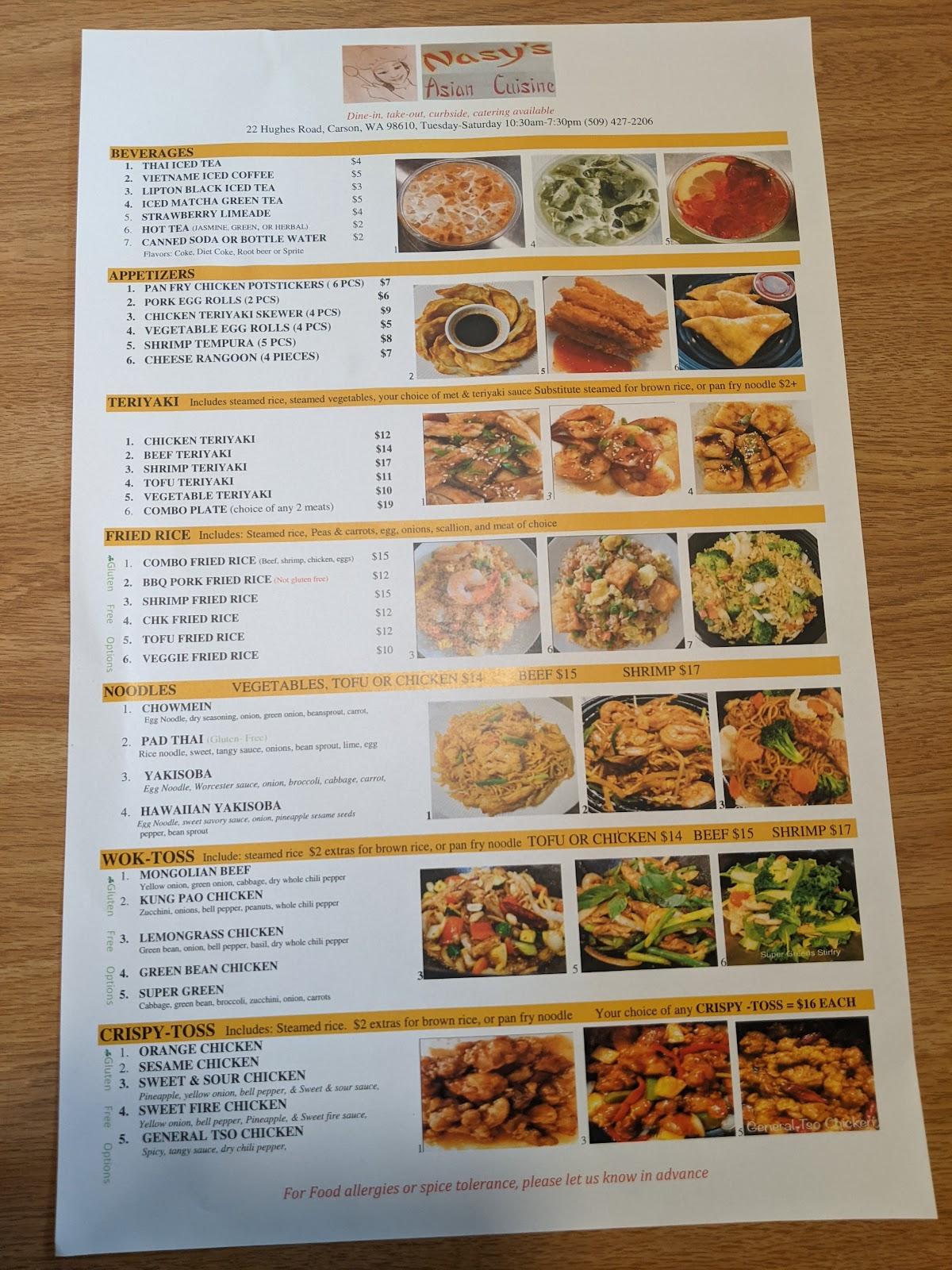 Menu at Hap Cafe Carson, Carson