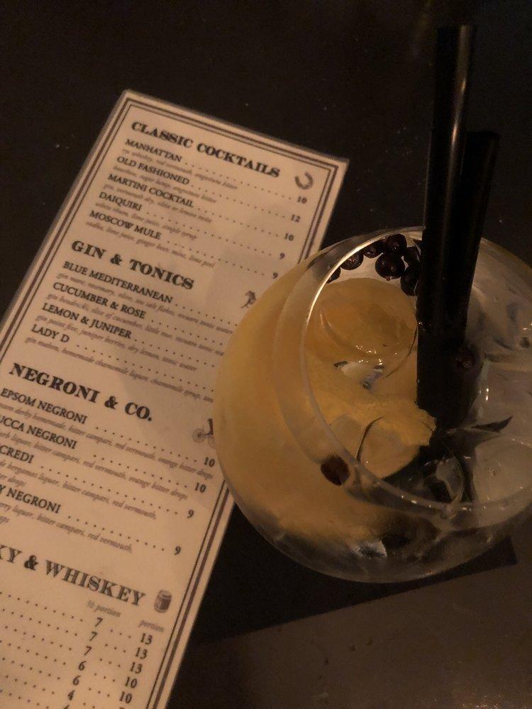 Menu da Peaky Blinders Cocktail Bar, Roma