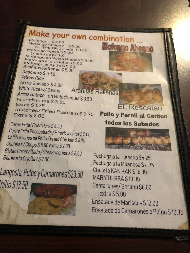Menu at El Borimex Bar and Grill, Lorain