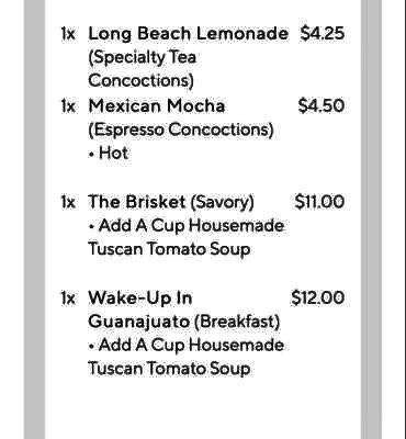 Menu at Fast Cat Coffee cafe, Carmichael