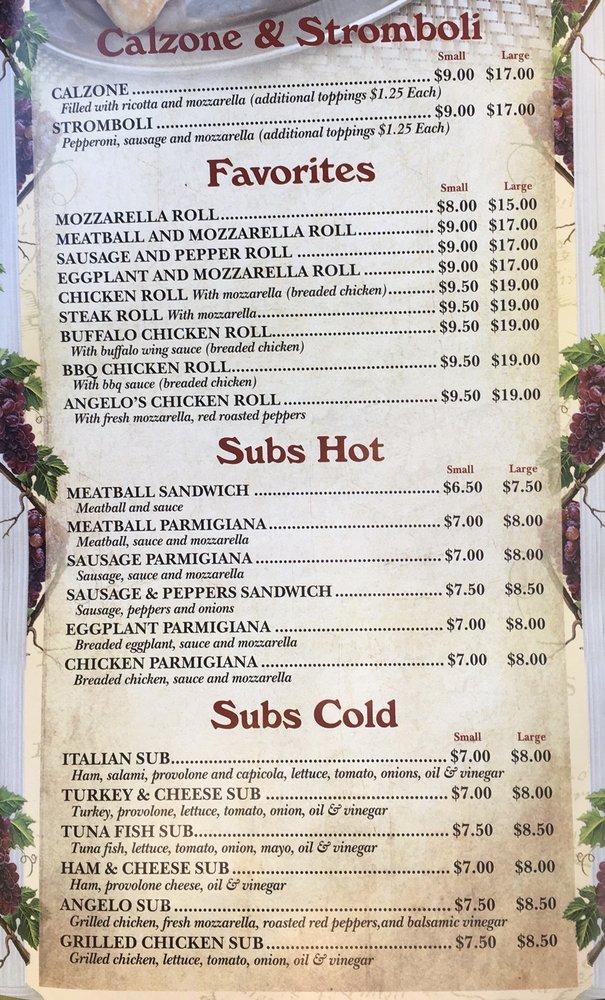 Menu at Dominick's Pizza Liberty Corner pizzeria, Bernards