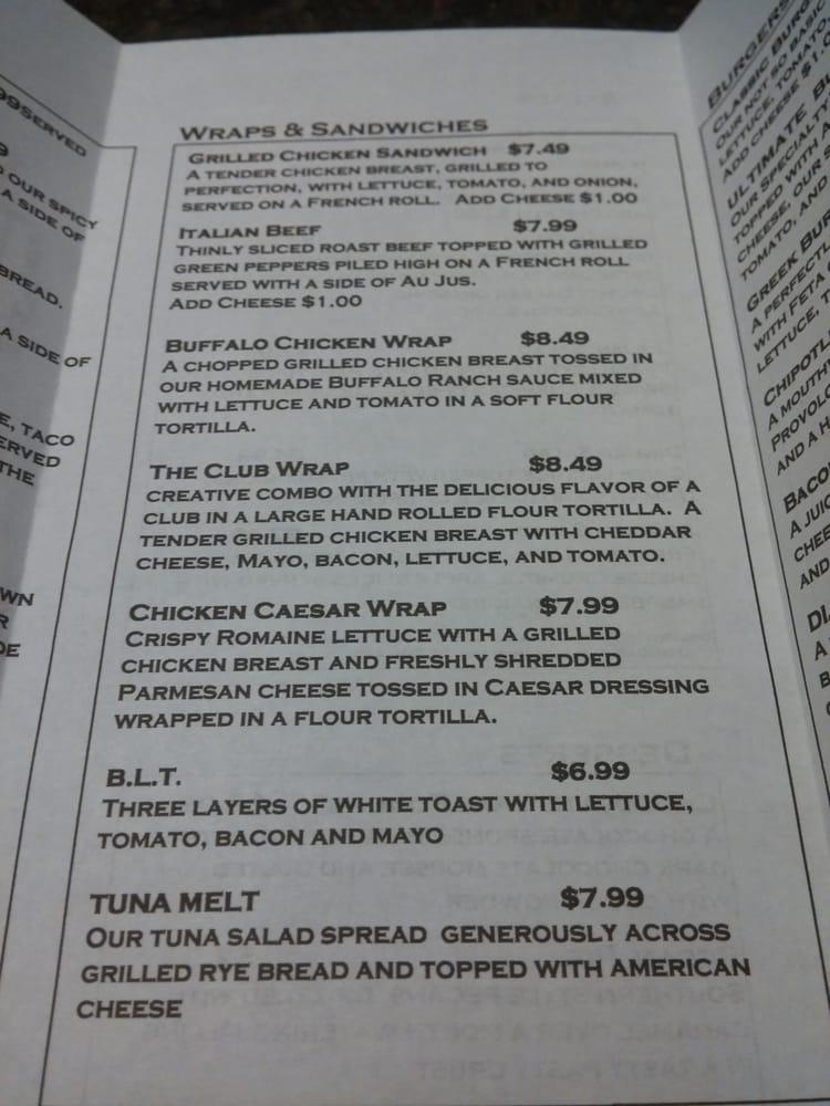 Menu at Hall of Fame Sports Grill pub & bar, Lyons