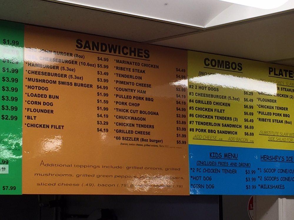 Menu at John Brown's Country Store & Grill restaurant, King
