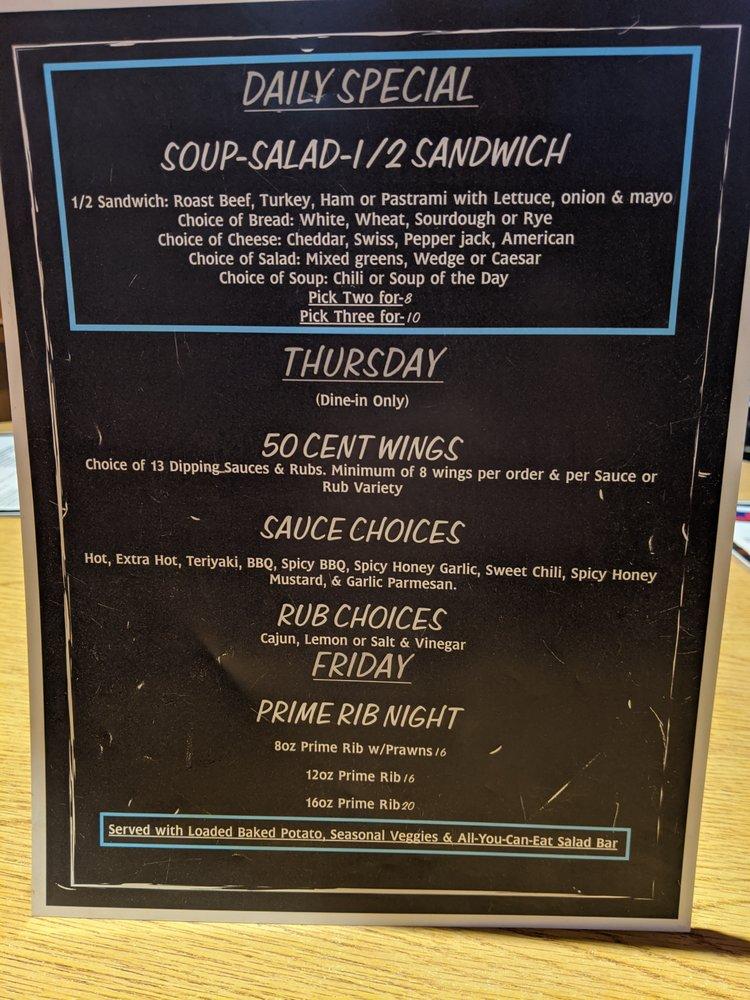 Menu at Cactus Moon Saloon pub & bar, Everett