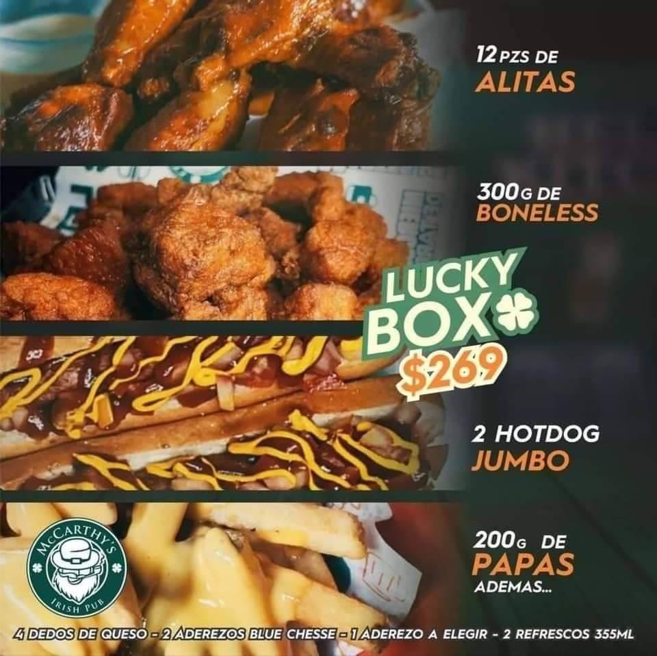 Menu at McCarthy's Irish Pub, Villahermosa, Boulevard Adolfo Ruiz ...