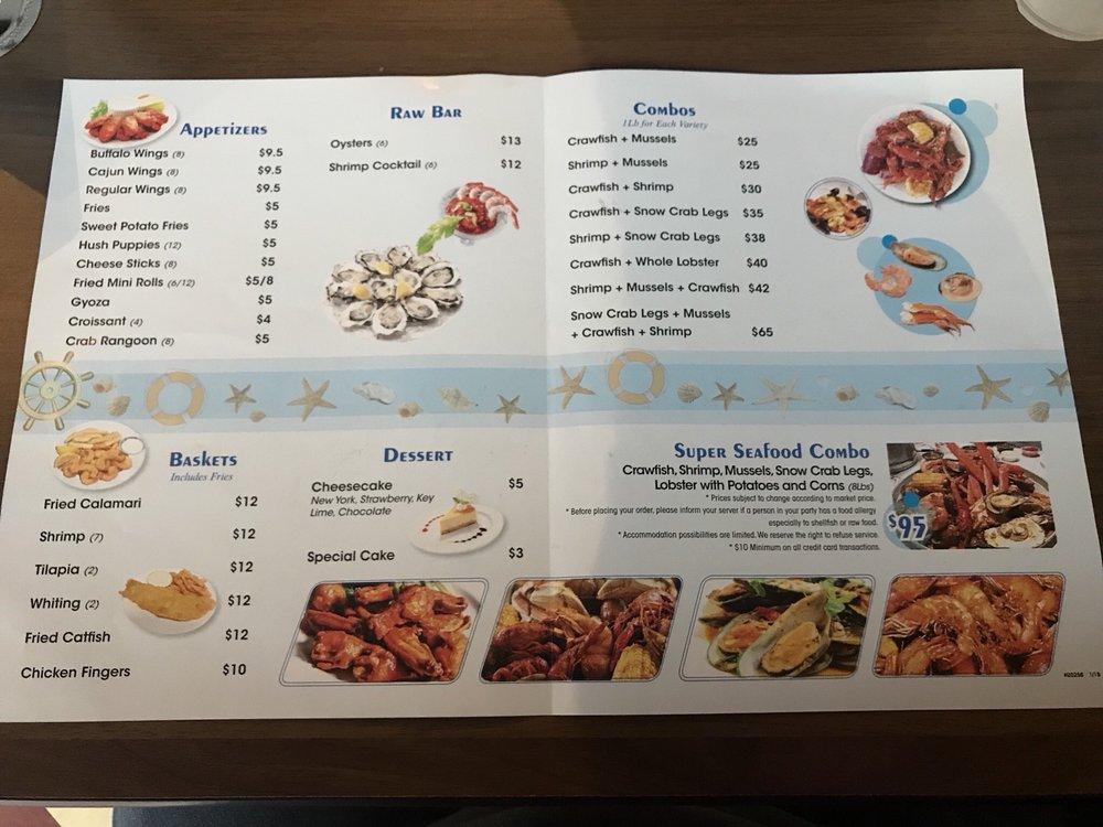 Menu at Ugly Crab restaurant, Avon