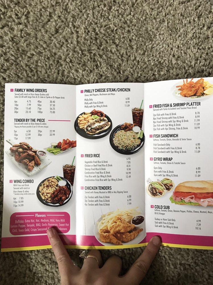 Menu at Wing Dash restaurant, Farmers Branch, Belt Line Rd