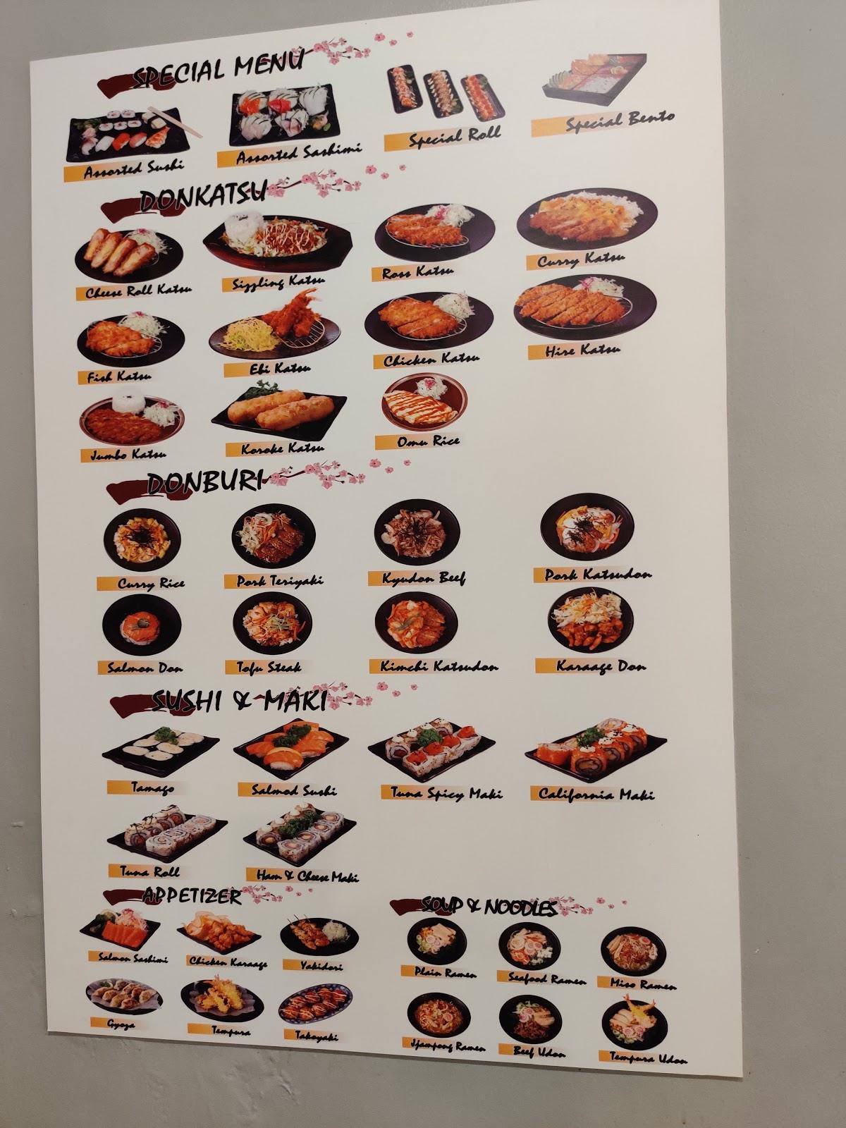 Menu at Ichiro Japanese Restaurant, Manila, Padre Noval St