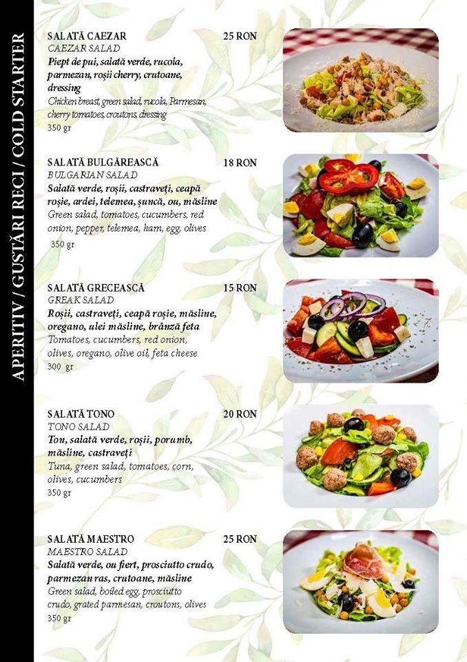 Menu at La Maestro Sânnicolau Mare, Sânnicolau Mare