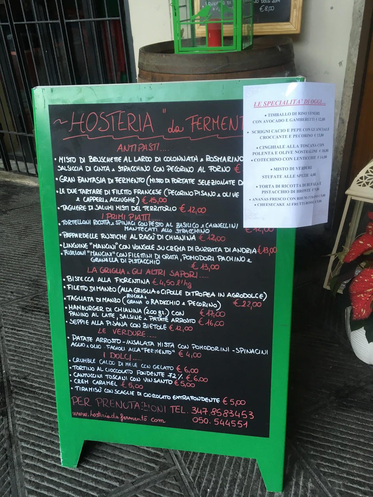 Carta de comida rápida Primo - Pasta & Street Food Pisa, Pisa