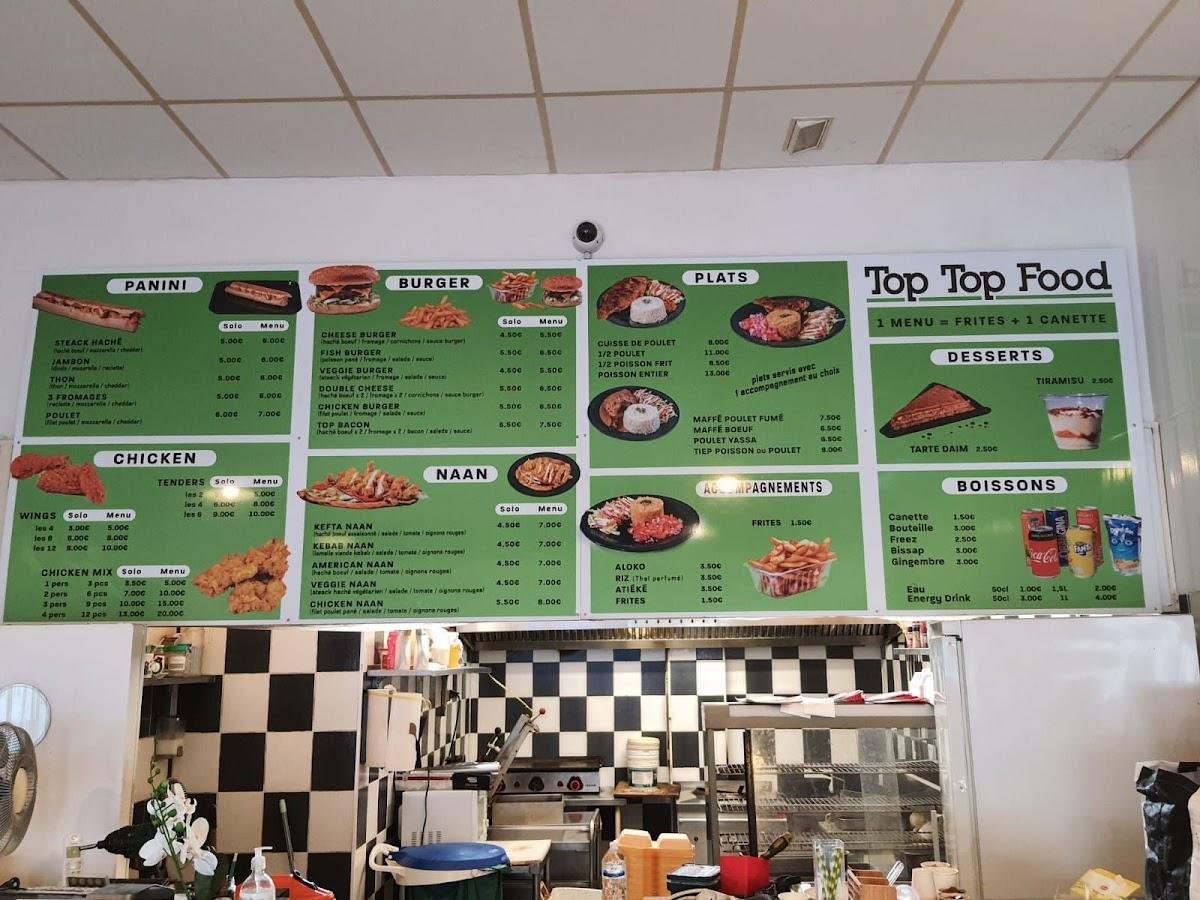 Menu at Top Top Food restaurant, Niort, Centre Commercial Carrefour