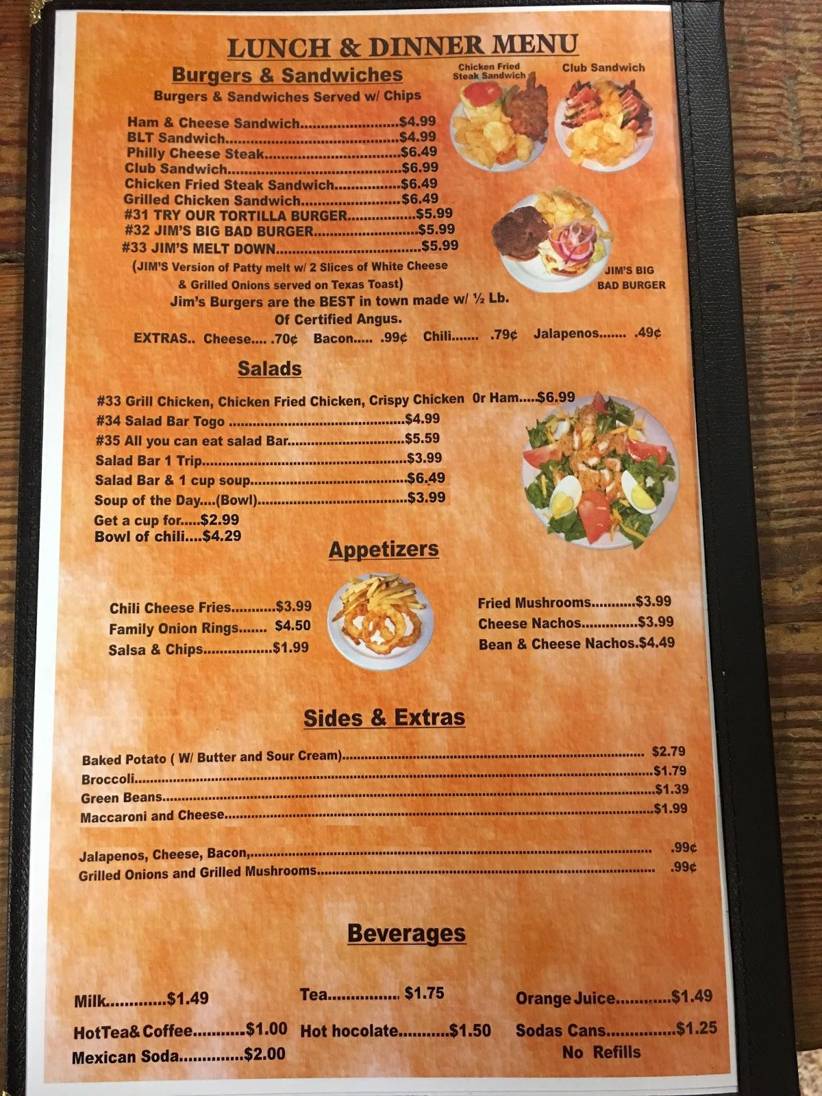 Menu at Cow Palace restaurant, Gonzales, 342 US-90 ALT W