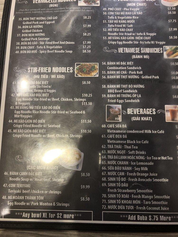 Menu at PHO KC Vietnamese Restaurant, Glendale, N 59th Ave #130