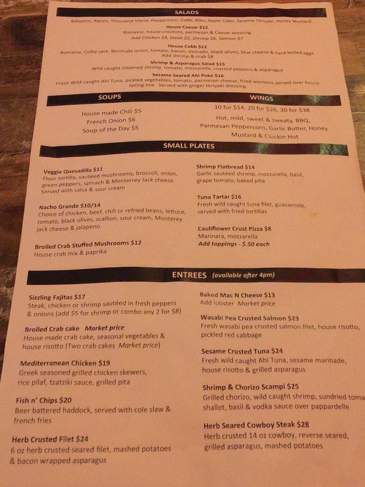 Menu at Ringers Roost pub & bar, Allentown