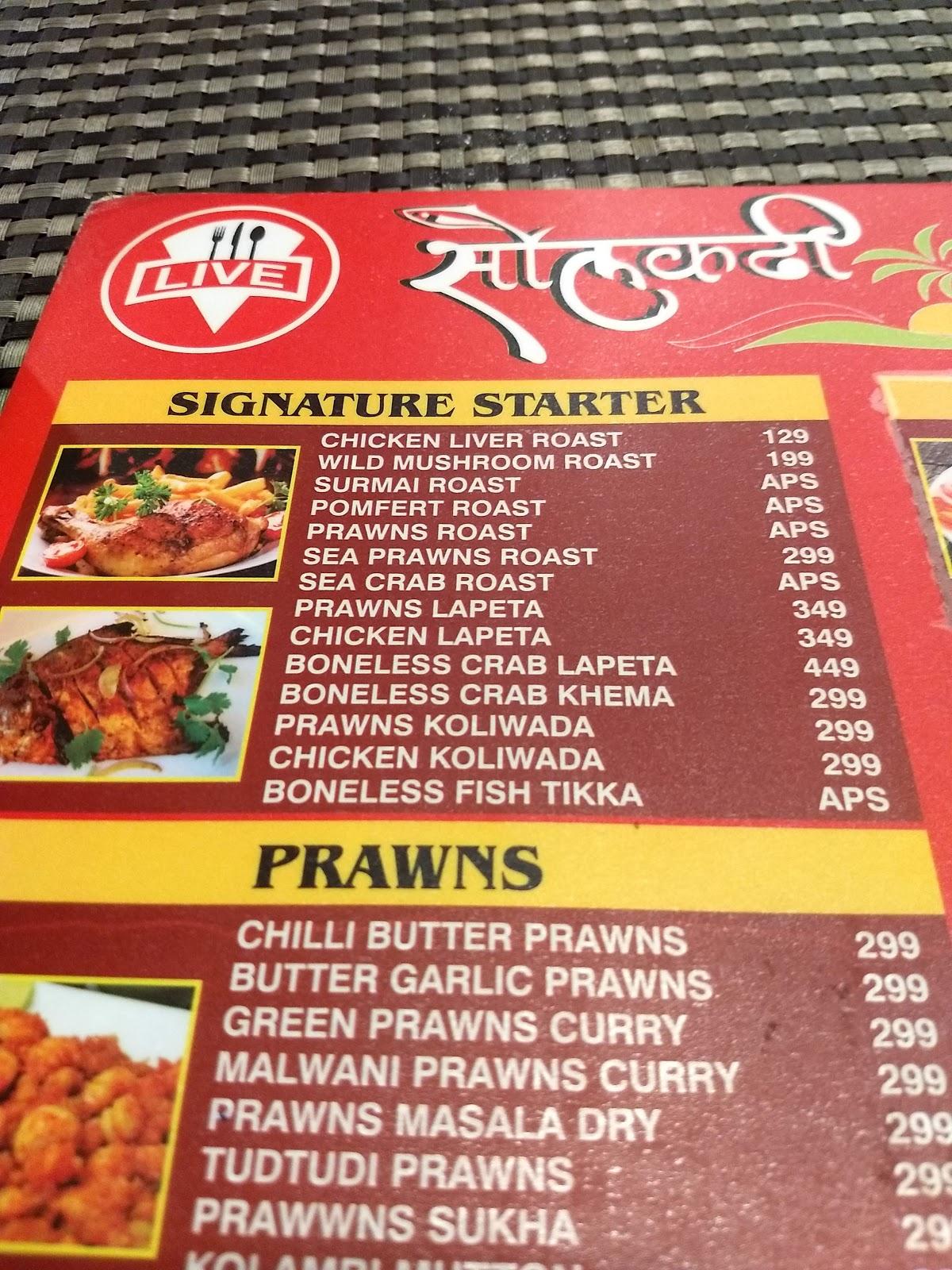 Menu at Solkadi Family Restaurant, Thane