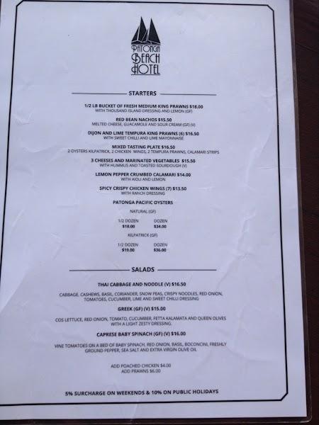 Menu at The Boathouse Hotel Patonga pub & bar, Patonga, 6-8 Patonga Dr