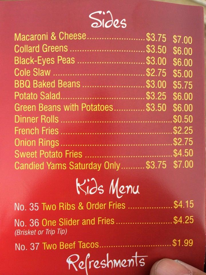 Menu at Hambones BBQ & PO Boys, Bellflower, Alondra Blvd