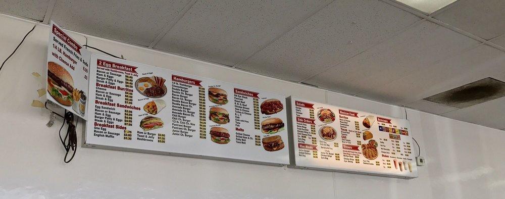 Menu at Imperial Burgers restaurant, La Habra