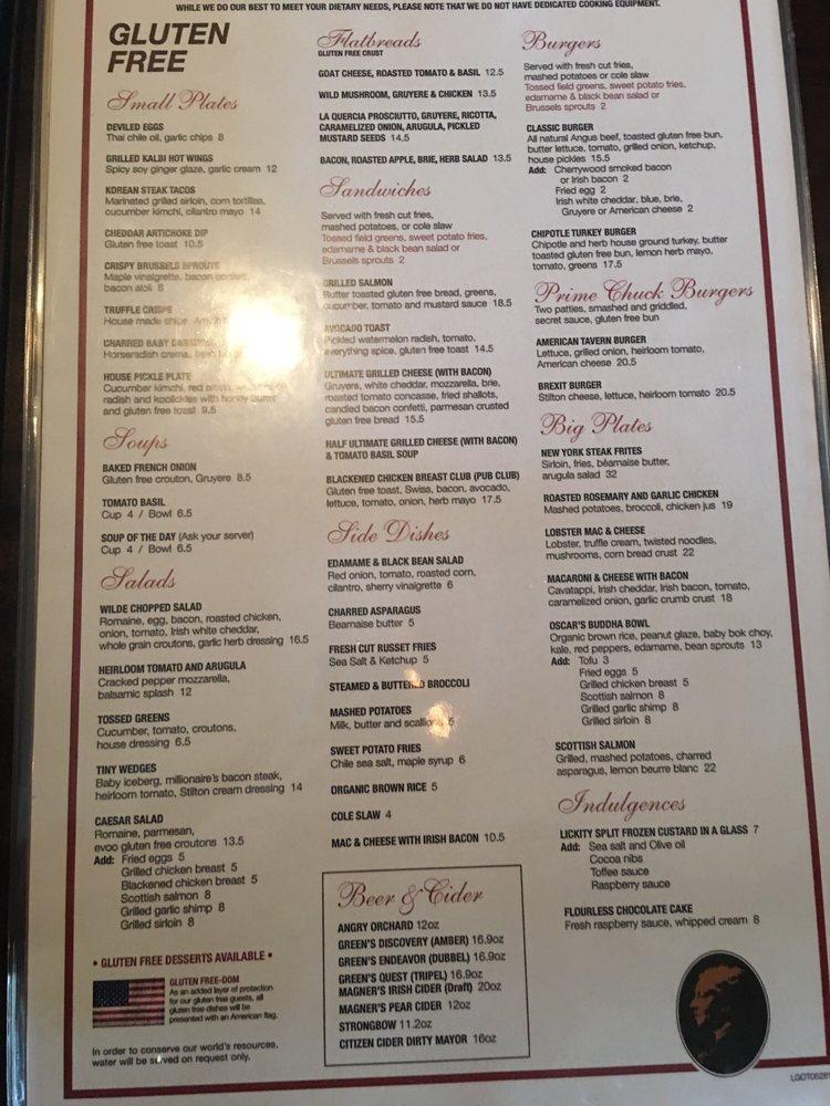 Menu at LG's Bar & Kitchen, Chicago, N Wells St