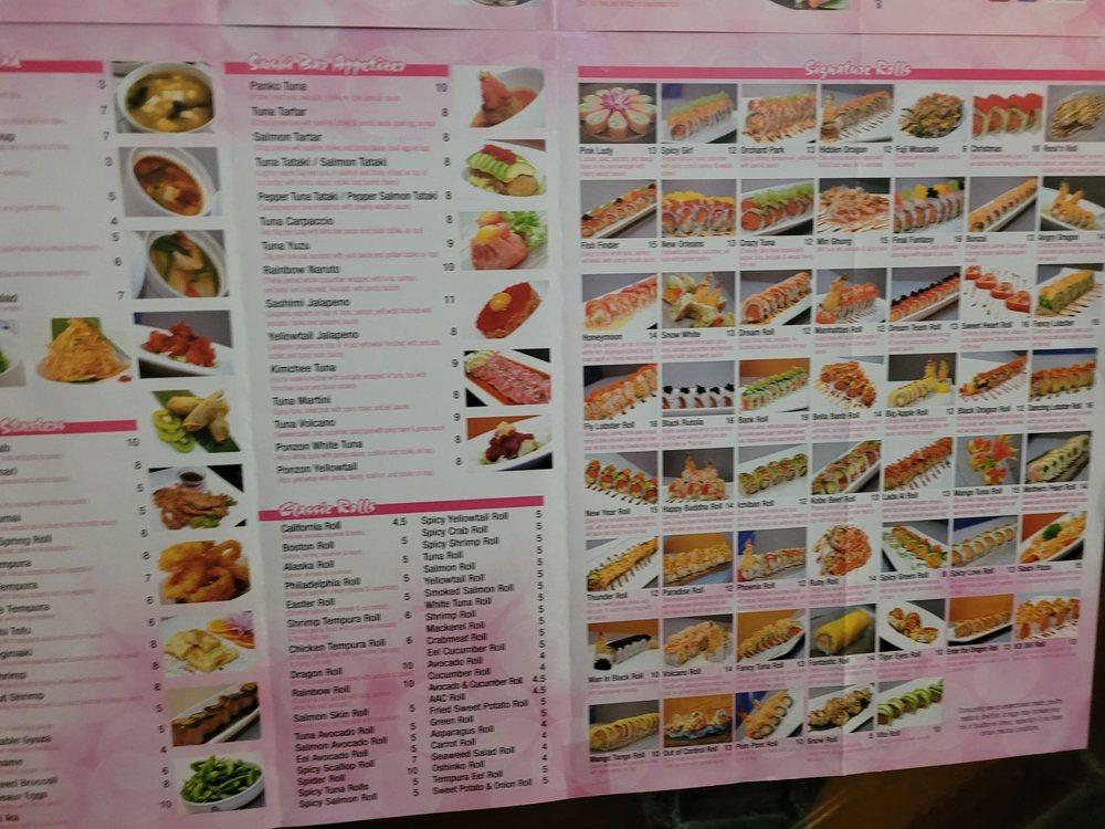 Menu at Shokudo sake bar, Glastonbury