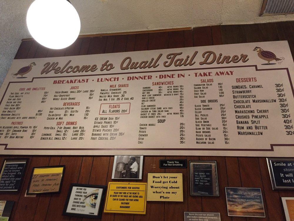 Menu at Tal's Cafe, Los Angeles