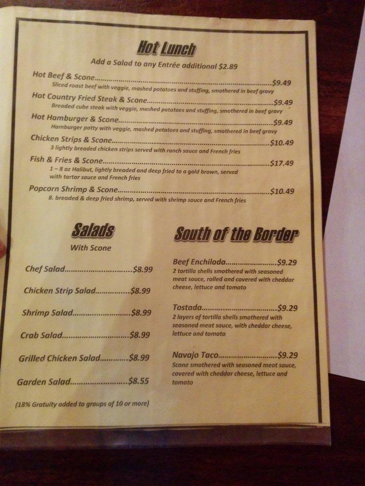 Menu at Leslie's Family Tree Restaurant, Santaquin