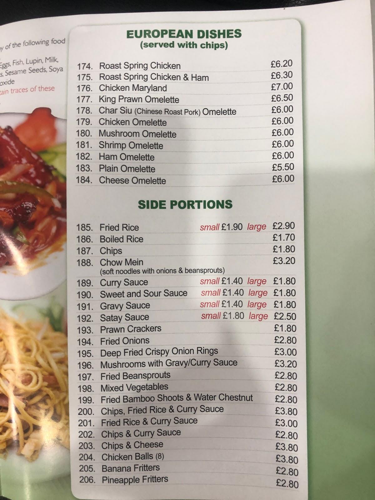 Menu at Good Will fast food, Motherwell