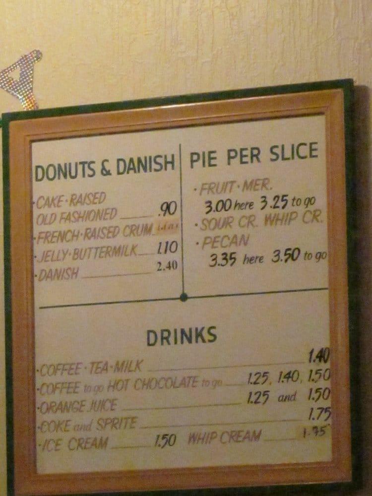 Menu at Pilgrim Kitchen cafe, Belmont