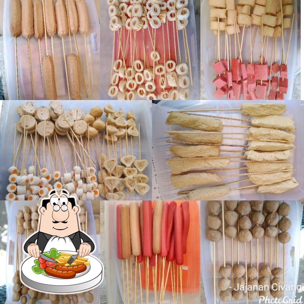 Jajanan Sate Seafood dan Baso Bakar Civarigi, Plumbon - Menú del ...