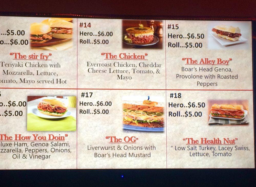 Menu at ASRA Mini Mart and Deli, New Rochelle