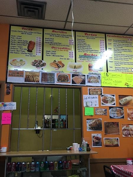 Menu at The Taco Place restaurant, Dolton, Woodlawn Ave