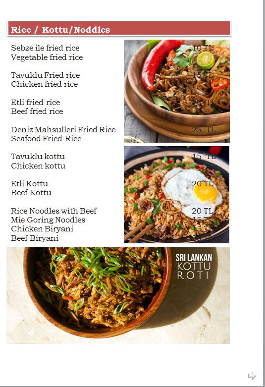 Menu at BARON CAFE BAR NARGİLE, Turkey