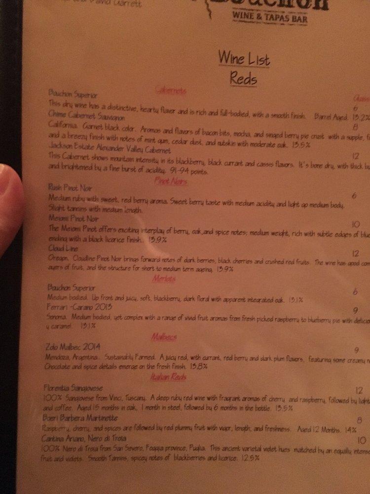Menu at Le Bouchon pub & bar, Daphne