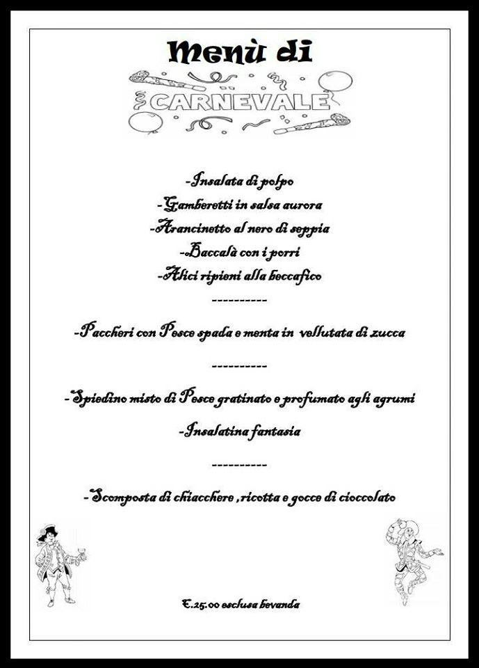 Menu au Lido Ristorante Villa Romana, Avola