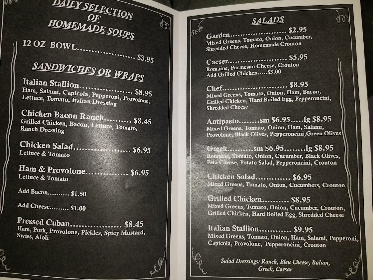 Menu at Heidi's Souper Salads restaurant, Inverness