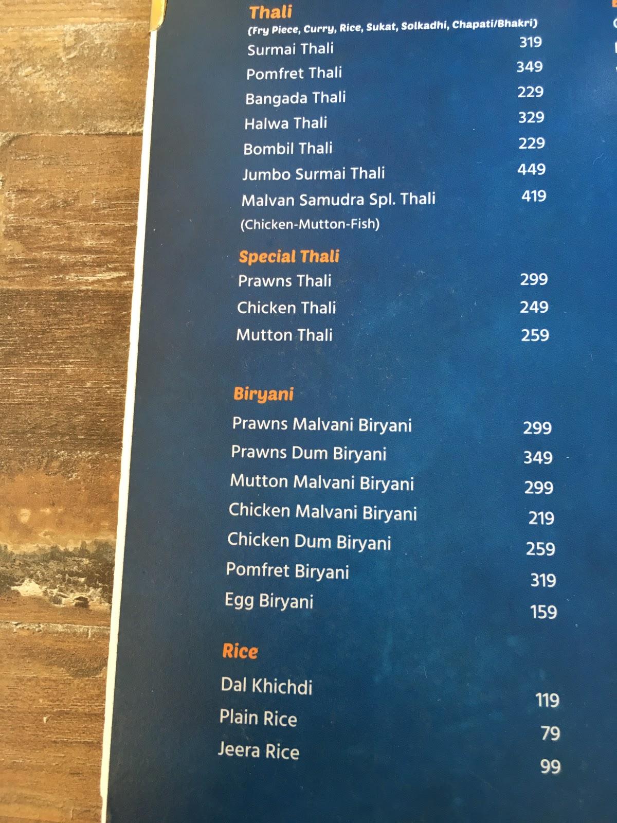 Menu at Malvan Samudraa - Seafood Restaurant (Wakad), Pimpri-Chinchwad ...