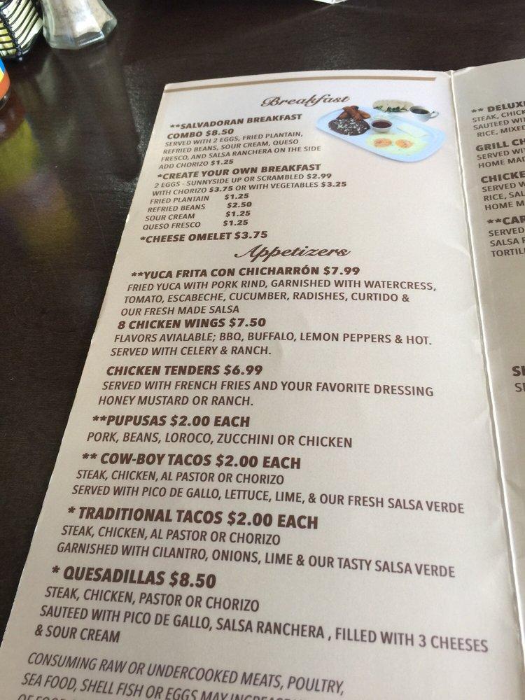 Menu at Ranchero Kitchen restaurant, Columbus