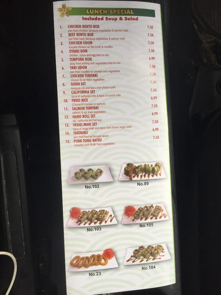 Menu at Mito Sushi Bowmanville Mall restaurant, Bowmanville